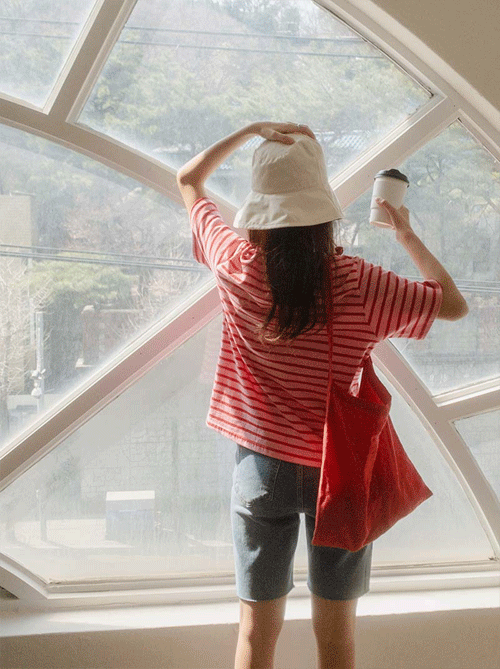 코컬스 늘함께 스트라이프 4컬러 티[size:F(55~66)]