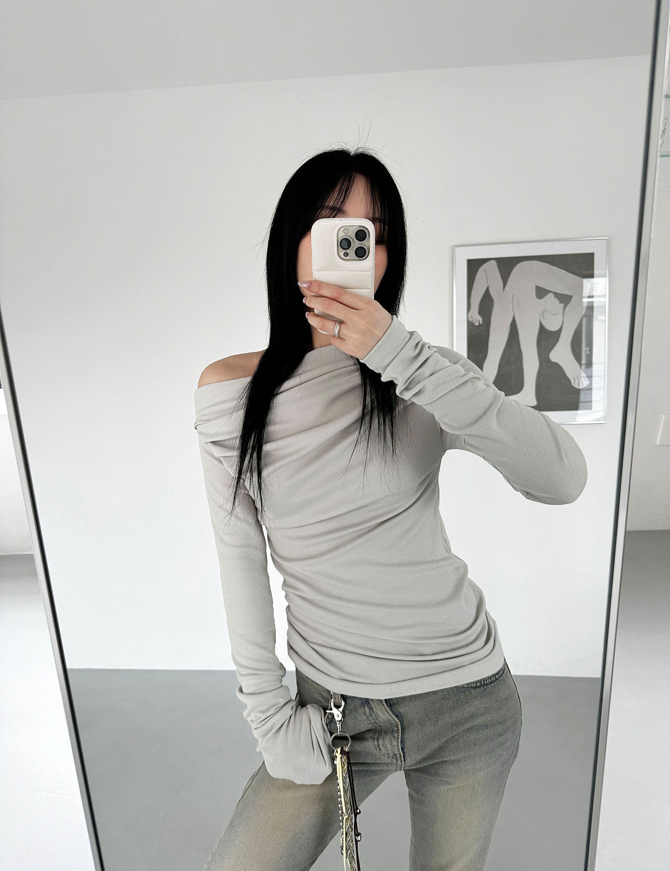 이너뮤트 pale drape top (3color)