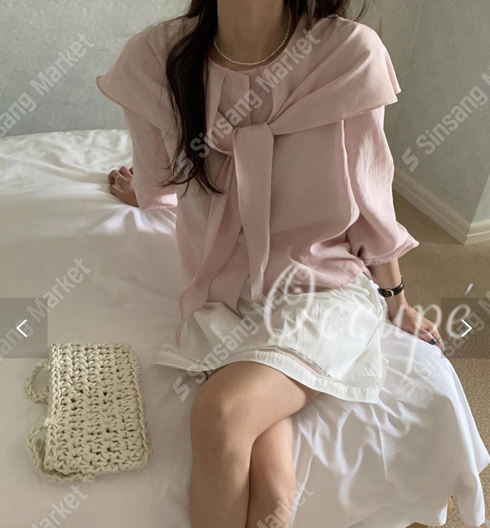 pyt 프리티영띵 스카프 블라우스 (2col) 프영띵