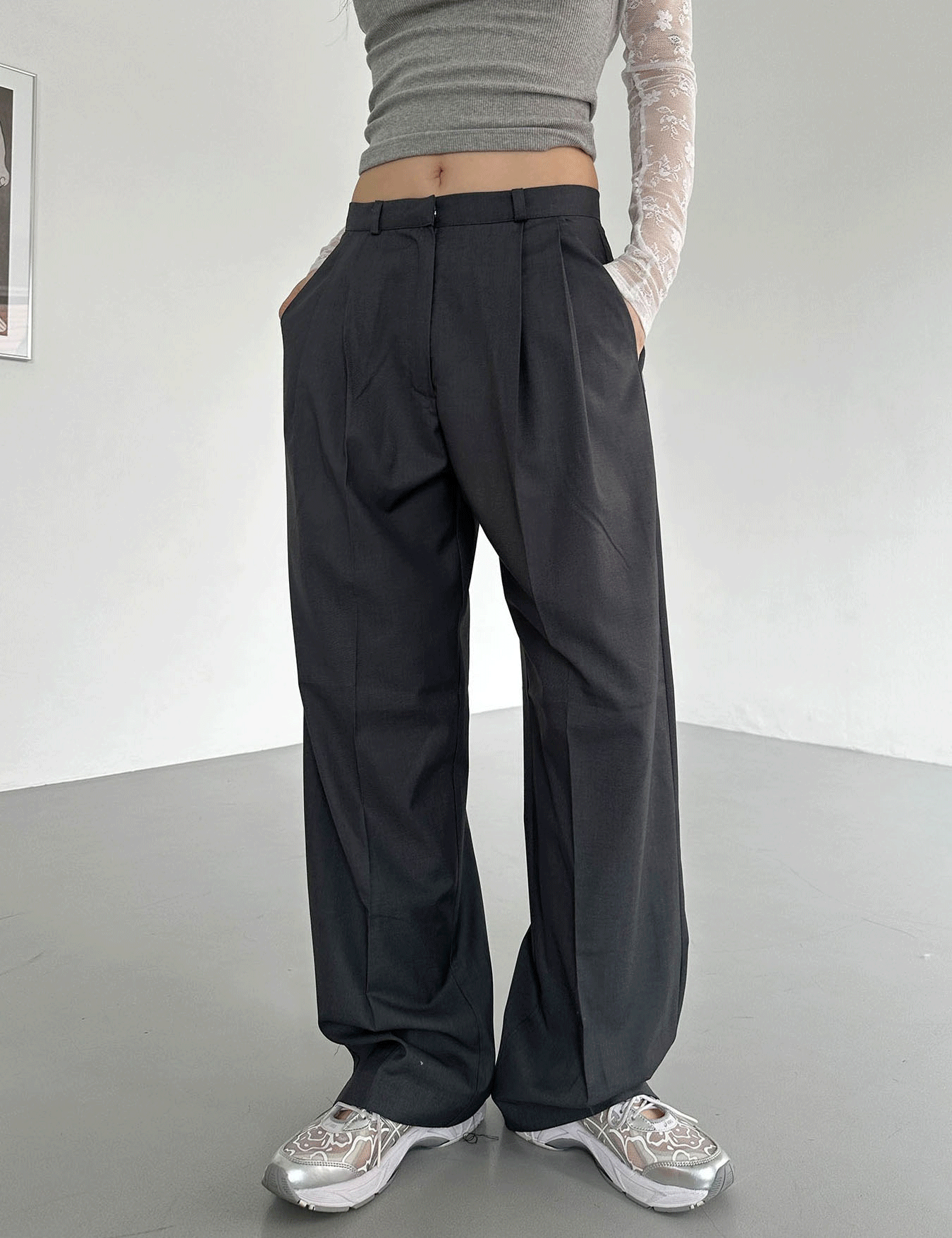 이너뮤트 jenny pintuck slacks (3color)