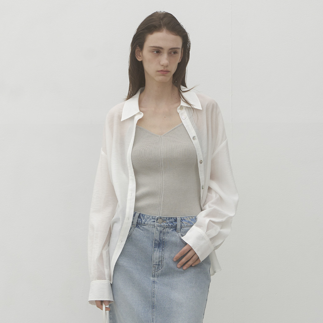 아틀리에나인 (T-6843)DYLLIS SLEEVELESS KNIT