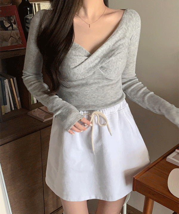 소녀레시피 [발레코어룩] 여리여리 꼬임 니트 nt (5color)