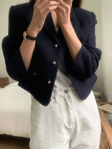 샵보애 inouf 이너프 뮤즈 봄 포켓 하객룩 트위드 자켓 jk (3col)