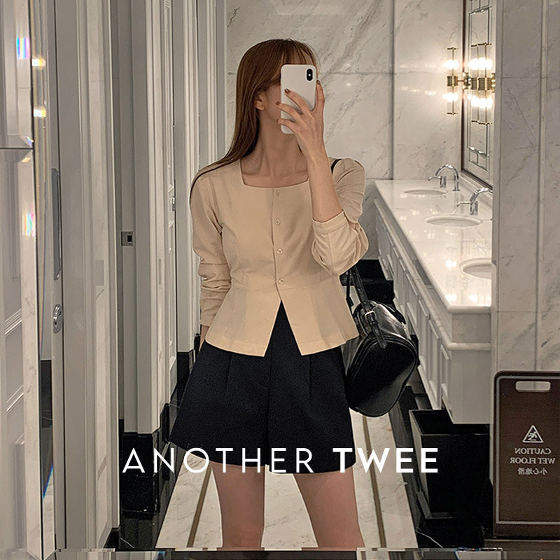 어나더트위 5천장돌파🔥 하객룩블라우스 오늘출발🚀제작 Tbs0392 베르유 스퀘어넥 플레어 블라우스반팔긴팔ver가을블라우스스퀘어블라우스긴팔블라우스하객룩