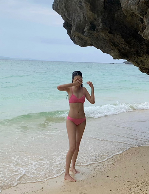 올슨 terry basic bikini (top)