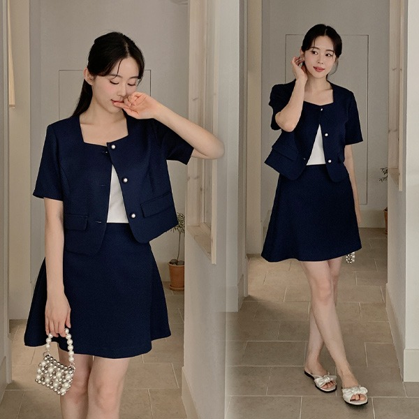 핫핑 Made 드메린 뒷밴딩 플레어 트위드 미니스커트44~110 빅사이즈투피스 빅사이즈트위드스커트 트위드셋업 트위드스커트 여름트위드 데일리룩 여름하객룩 데이트룩