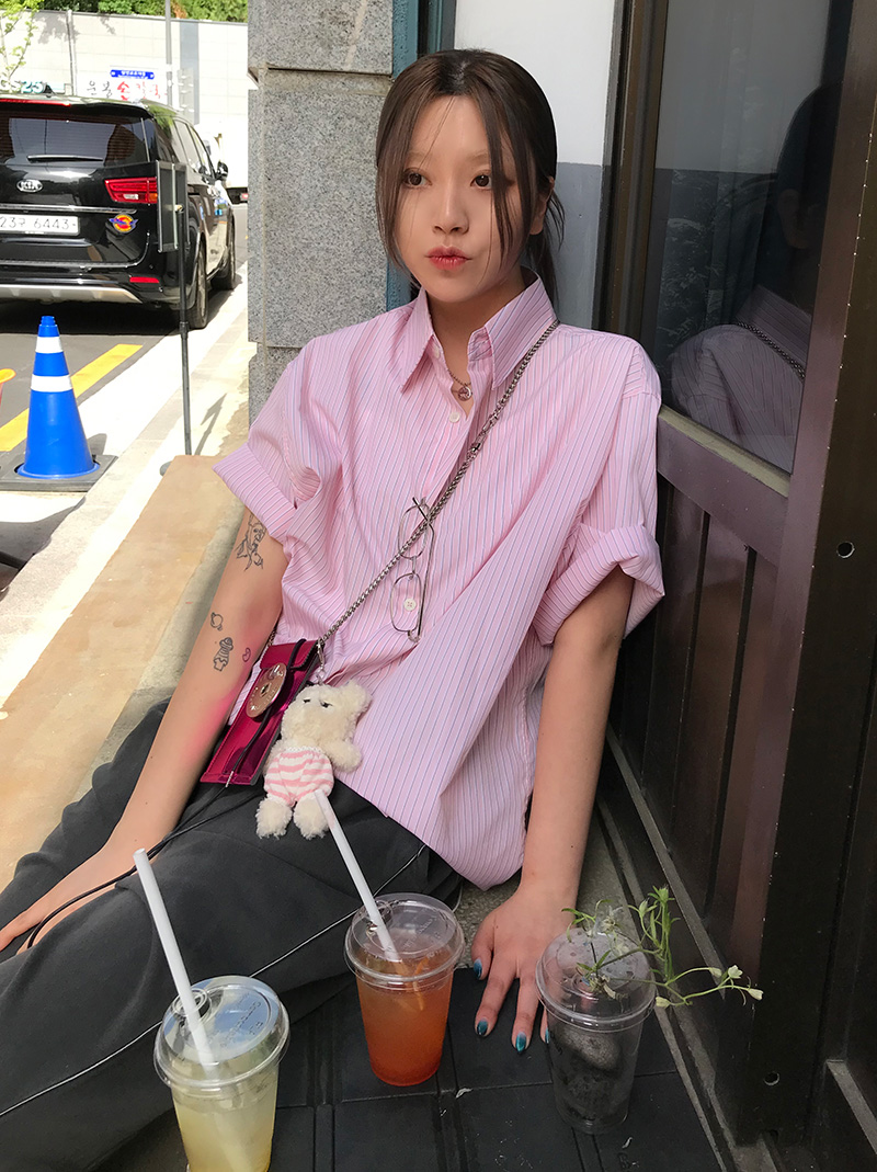 아케 POWDER STRING HALF SH (3color!)