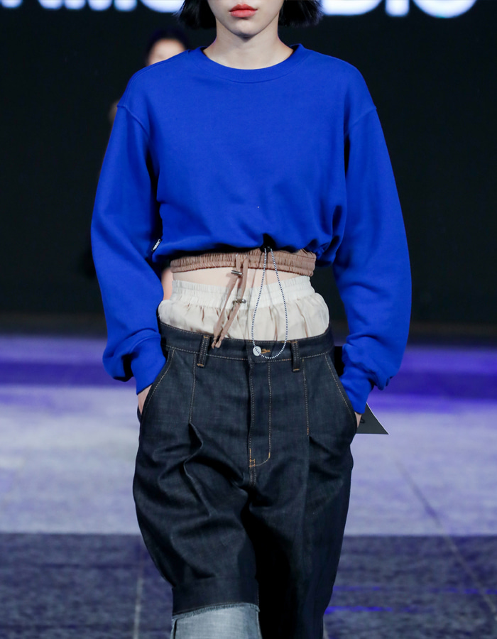 씨엠엔엠스튜디오 [CMNM COLLECTION] STRING SWEAT SHIRTS (4 COLOR)