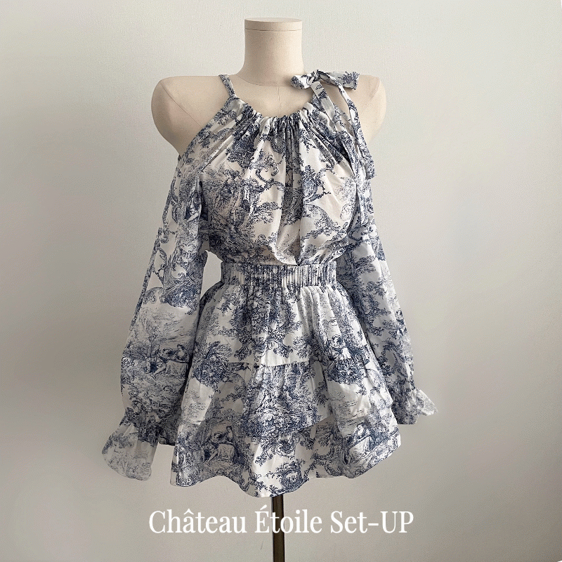 도은클로젯 자체제작 투피스set 샤또 오프숄더 바캉스 투피스 셋업 바캉스룩오프숄더오프숄더원피스바캉스원피스홀터넥홀터넥블라우스홀터넥원피스여행원피스플레어