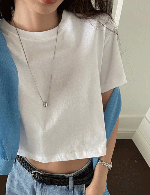 라이크유 로티빈 크롭 반팔티 (T) - 9color