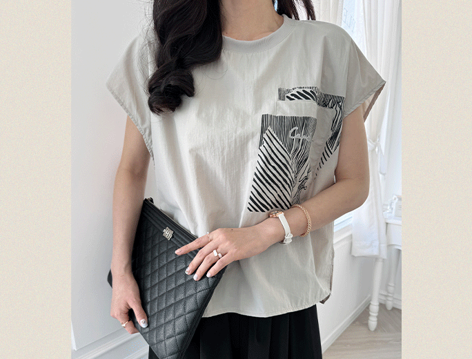 루시다 L24CS-MK5276/페티 가오리 소매 블라티