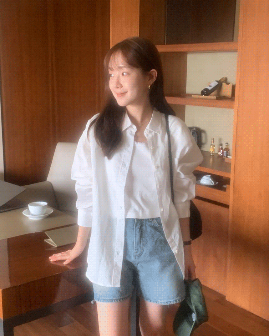 샵보애 verveine 버베인 클래식 린넨 셔츠 긴팔 카라 포켓 썸머 남방 sh (4col)