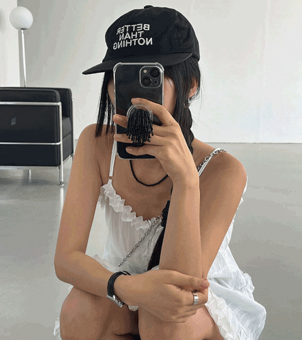어뮤트 버터 나일론 볼캡 블랙ver