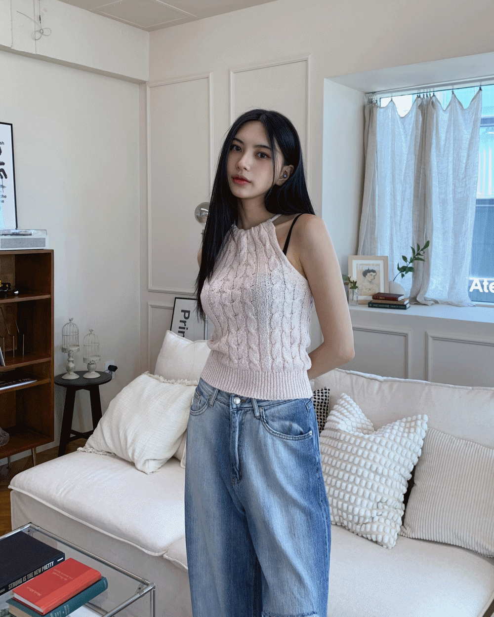 도프엔핏 벨부 부클 홀터 나시