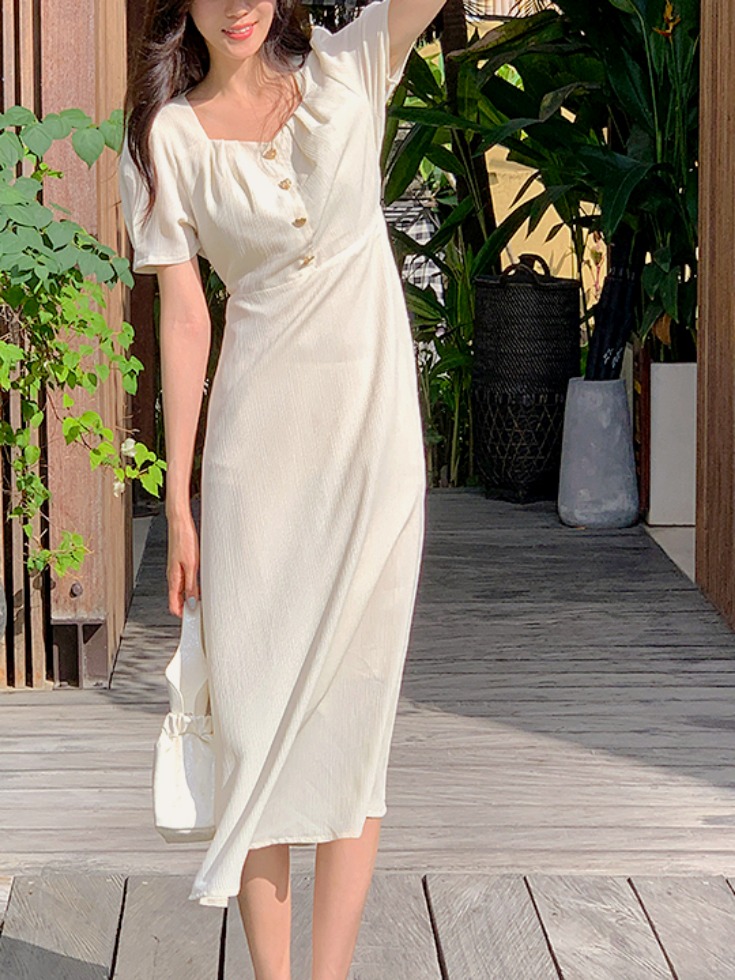 리리앤코 베이르딘 링클 핀턱 하트넥 뒷리본 롱 원피스여름원피스 여름신상 여름롱원피스 빅사이즈롱원피스 반팔원피스 링클원피스 핀턱원피스 썸머원피스 반팔롱원피스 여성하객룩