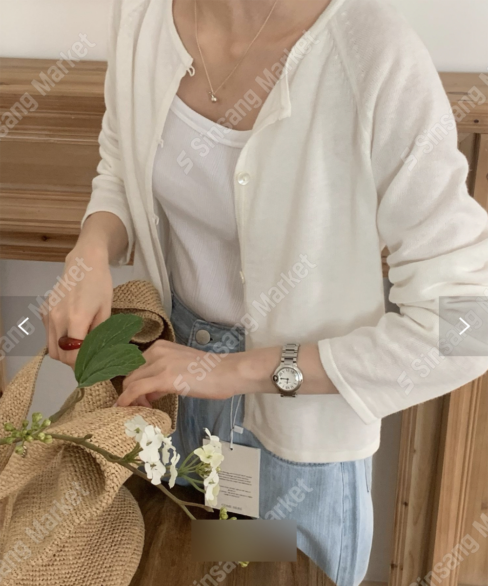 버나뎃 컴히얼 메모 린넨 가디건 (3col) comehere