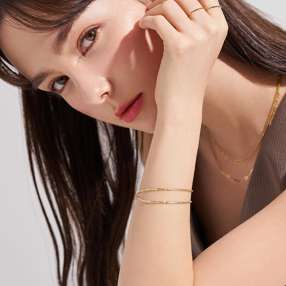 도로시 14k,18k 글리터 체인 팔찌(2type)*4월세일