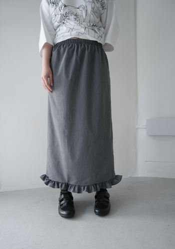 에프터먼데이 low frill skirt (2c)