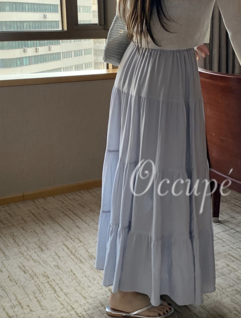 오큐페 [당일발송]미엘 캉캉 스커트 (2col) miel 셔링스커트