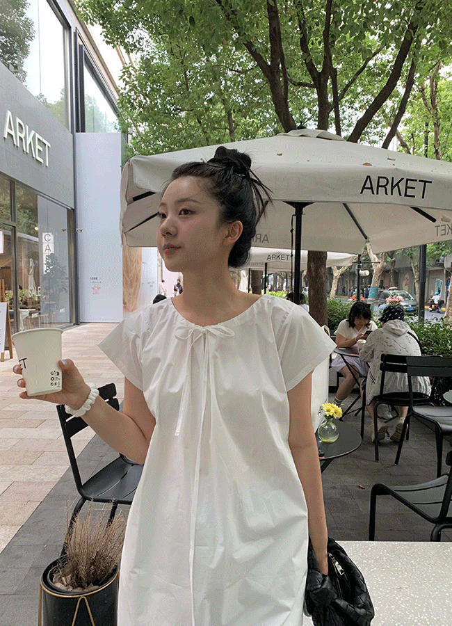 유이니 Resort cotton long ops (2color)