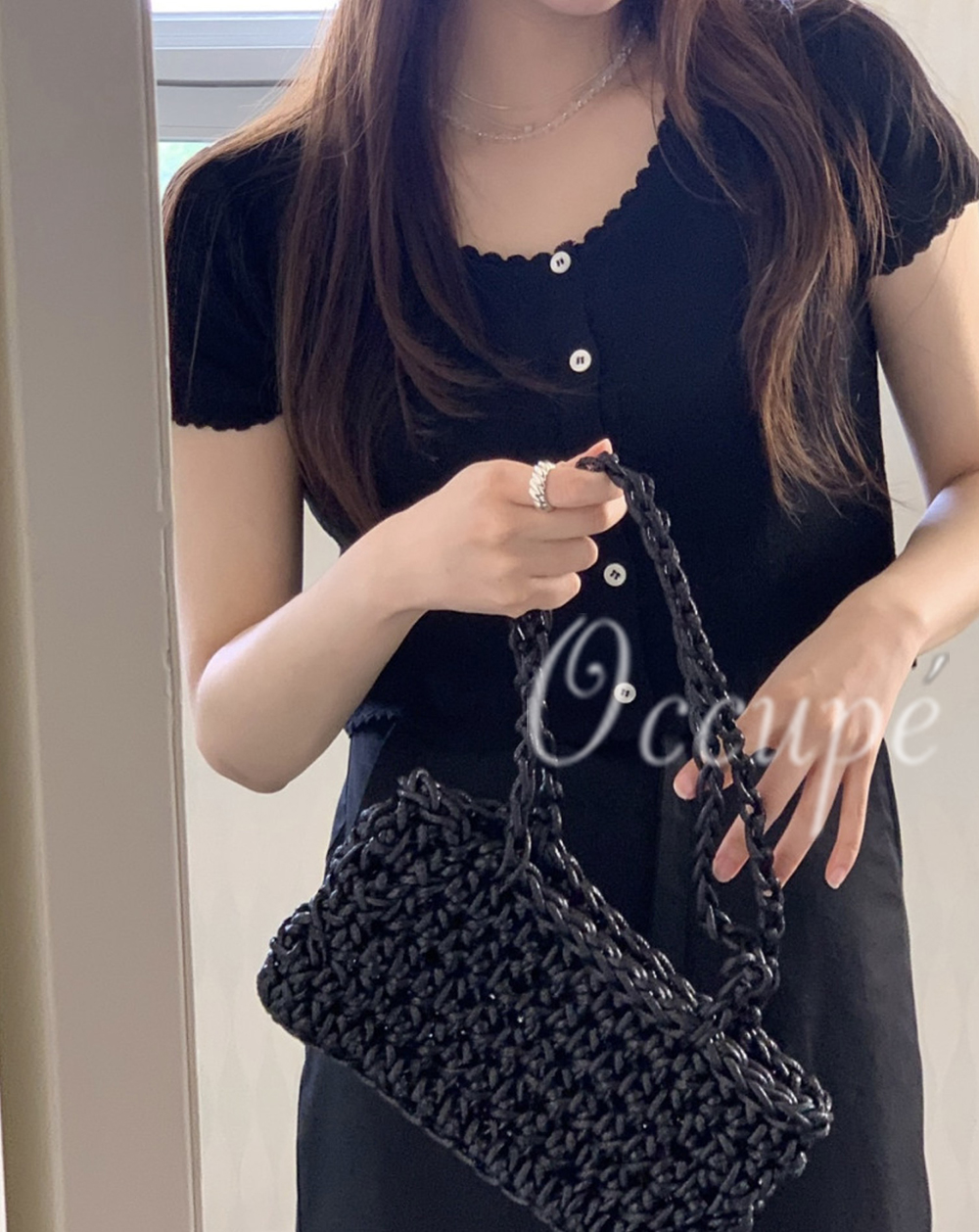 오큐페 [당일발송]미엘 라빙 가디건 (4col) miel 여름 물결가디건