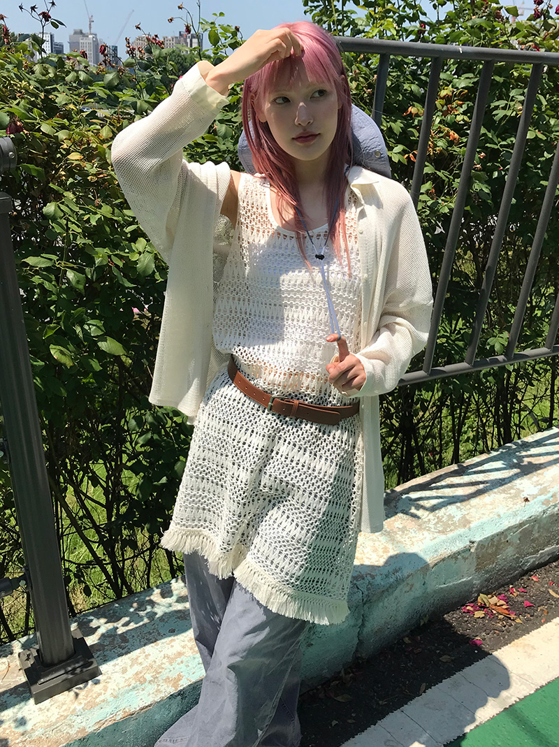 아케 TASSEL NET OPS (ivory!)