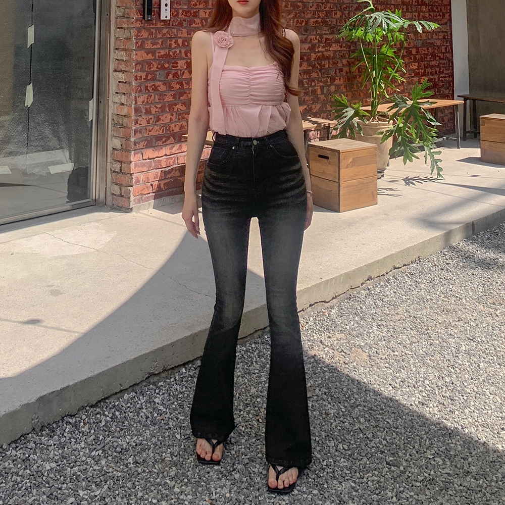 워너비뮤즈 무배🚀 미친핏🔥누적5천 Made 인생데님 극찬 리뷰 쫀쫀 스판 하이웨스트 워싱 세미 부츠컷 데님 팬츠 롱다리 스판 청바지 허얇골넓 바지 중청 흑청 봄