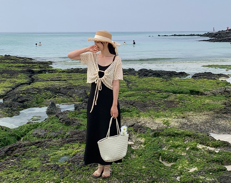 리리앤코 유헨브 레이스 블라우스 나시 원피스 투피스 세트 여름 여름옷 여름신상 썸머룩 썸머 신상 여름투피스 블라우스 뷔스티에원피스 롱원피스 맥시원피스 스판원피스 셔링