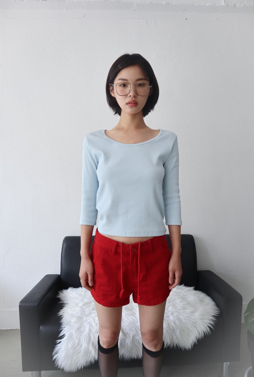 팁씨 enten ribbed t-shirt (5color)