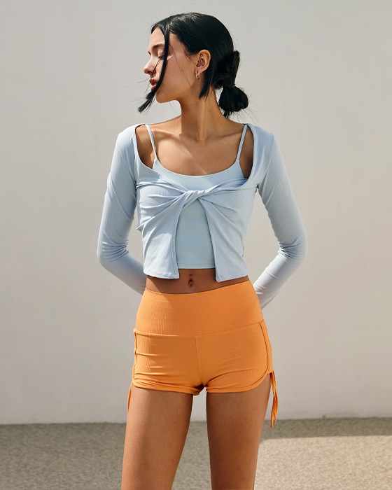 데비웨어 더블 스트랩 돌핀 팬츠DEVI-B0074-오렌지