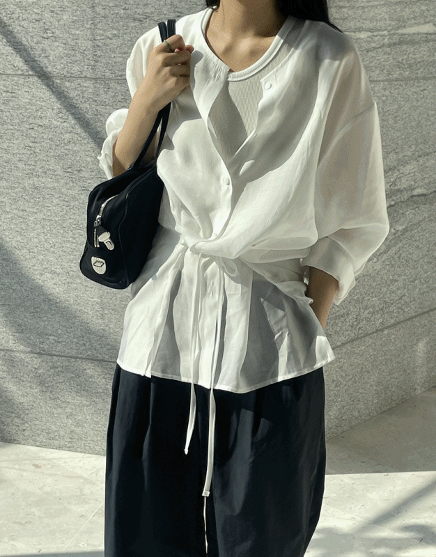 어튜트 텐셀 롱 블라우스(2c)