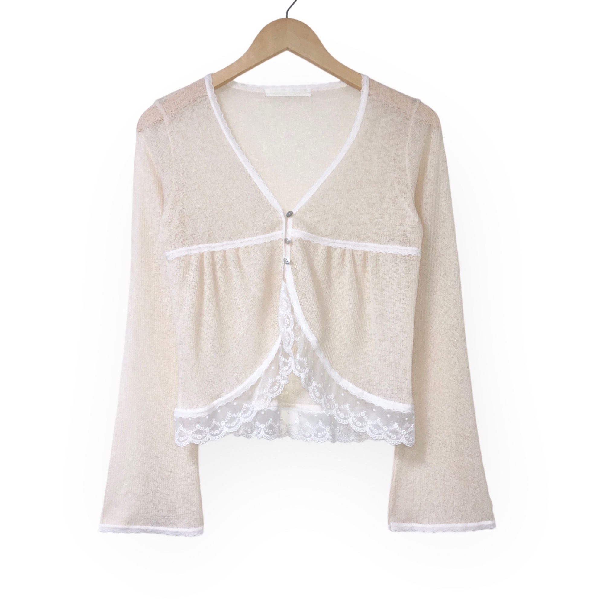 그린씨 coco linen lace cardigan (3color) / 코코 린넨 레이스 가디건