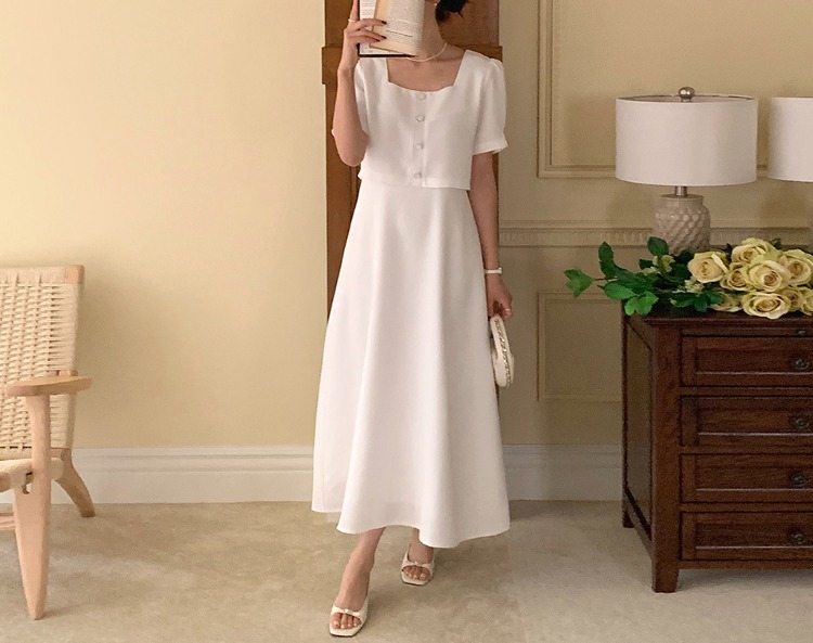 리리앤코 드린브엘 트위드 투피스스타일 스퀘어넥 롱 원피스 자체제작 신상 여름 여름옷 여름신상 스퀘어넥원피스 빅사이즈원피스 통통녀원피스 격식룩원피스 여행룩 오피스룩 데일리룩