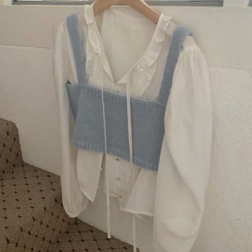 헤브봄 프영띵 하버 뷔스티에/ PYT 레이어드 니트탑/ 프리티영띵 (4 col)