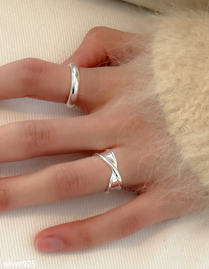 아이로주 silver925 X 시크 은반지 사이즈조절 애끼링 애끼반지 오픈링