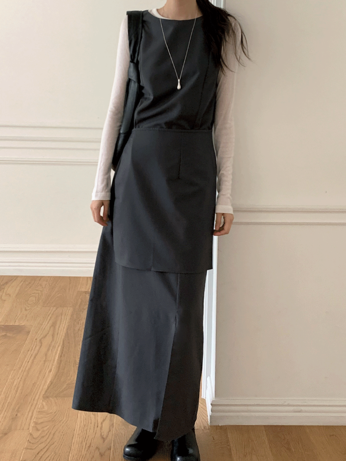 어리틀빗 frenci wrap skirt + ops set (2color) 추천!