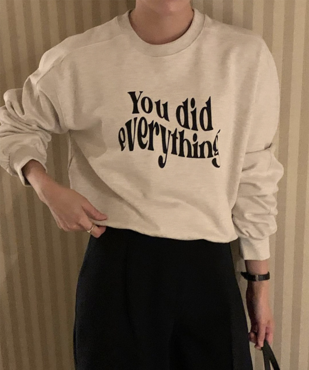 버나뎃 이너프 디드 맨투맨 (3col) inouf