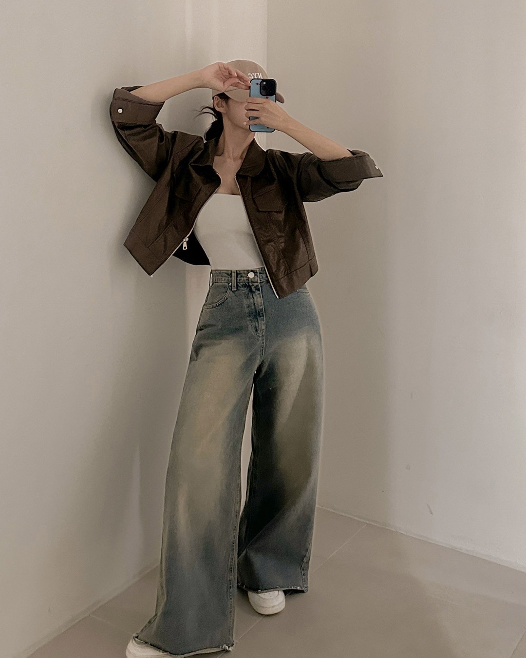메이빈스 포에 와이드 데님 팬츠긴바지 바지 가을바지 청바지 데님팬츠 와이드팬츠 워싱데님 출근룩 기본템 베이직 데일리룩 캐주얼 데이트룩 꾸안꾸 간절기 가을신상