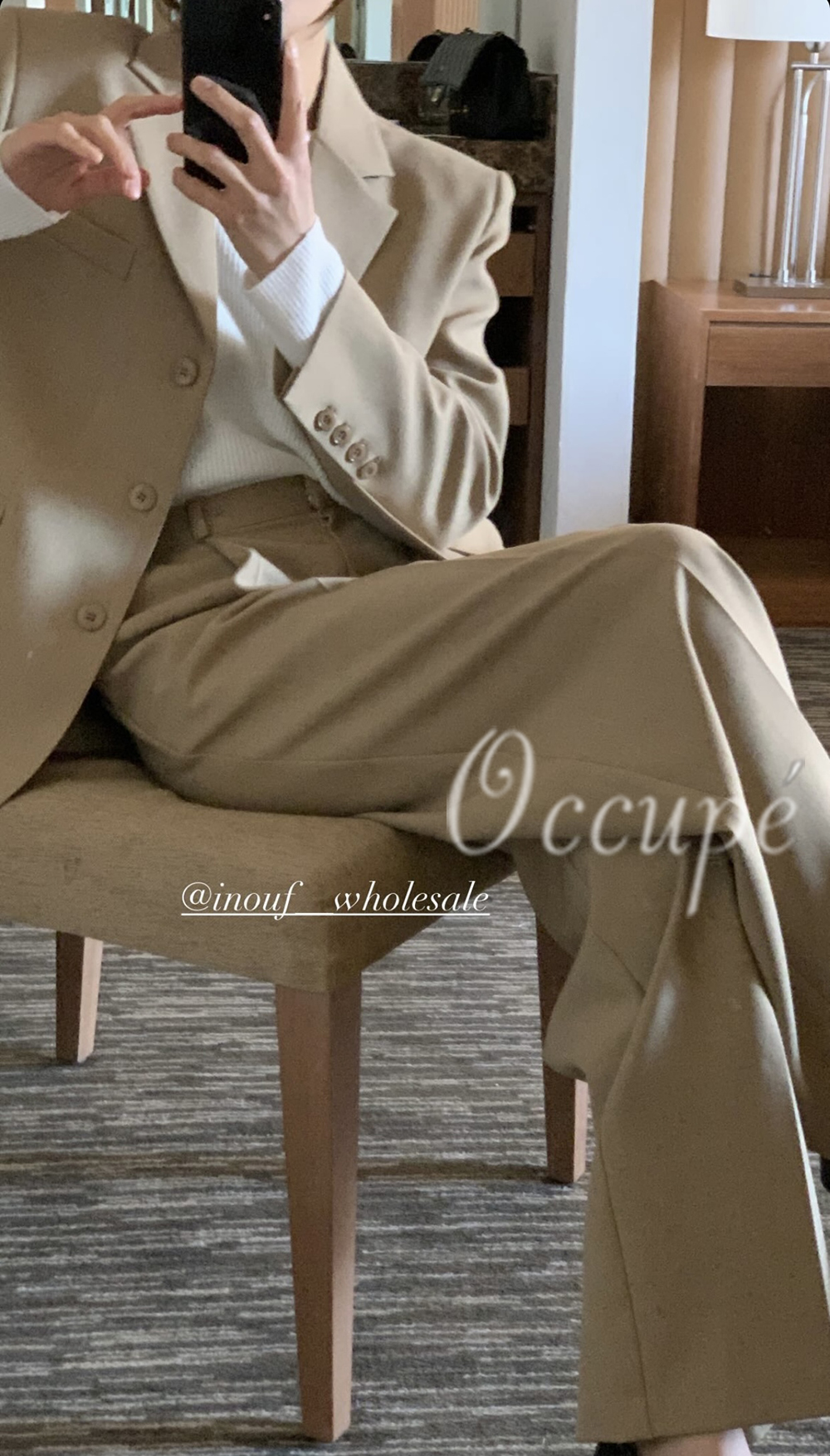 오큐페 이너프 로어 슬랙스 셋업가능 (2col) inouf