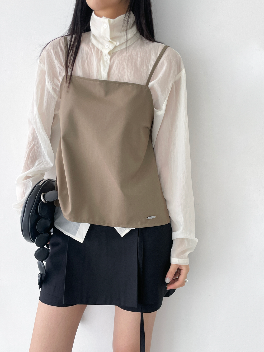 으나카이브 nuts strap bustier (2color)