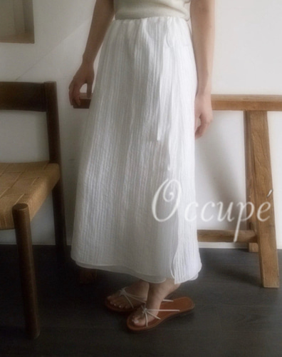 오큐페 드온도 링클 글로우 스커트 (3col) deondo 플리츠스커트