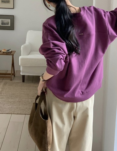 오큐페 아잉 컬리 맨투맨 (4col) areing 오버핏맨투맨 티