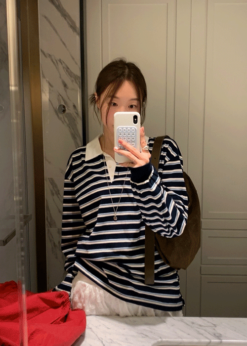 유어제이 [24FW] 토이 스트라이프 럭비 카라티 (2 color)