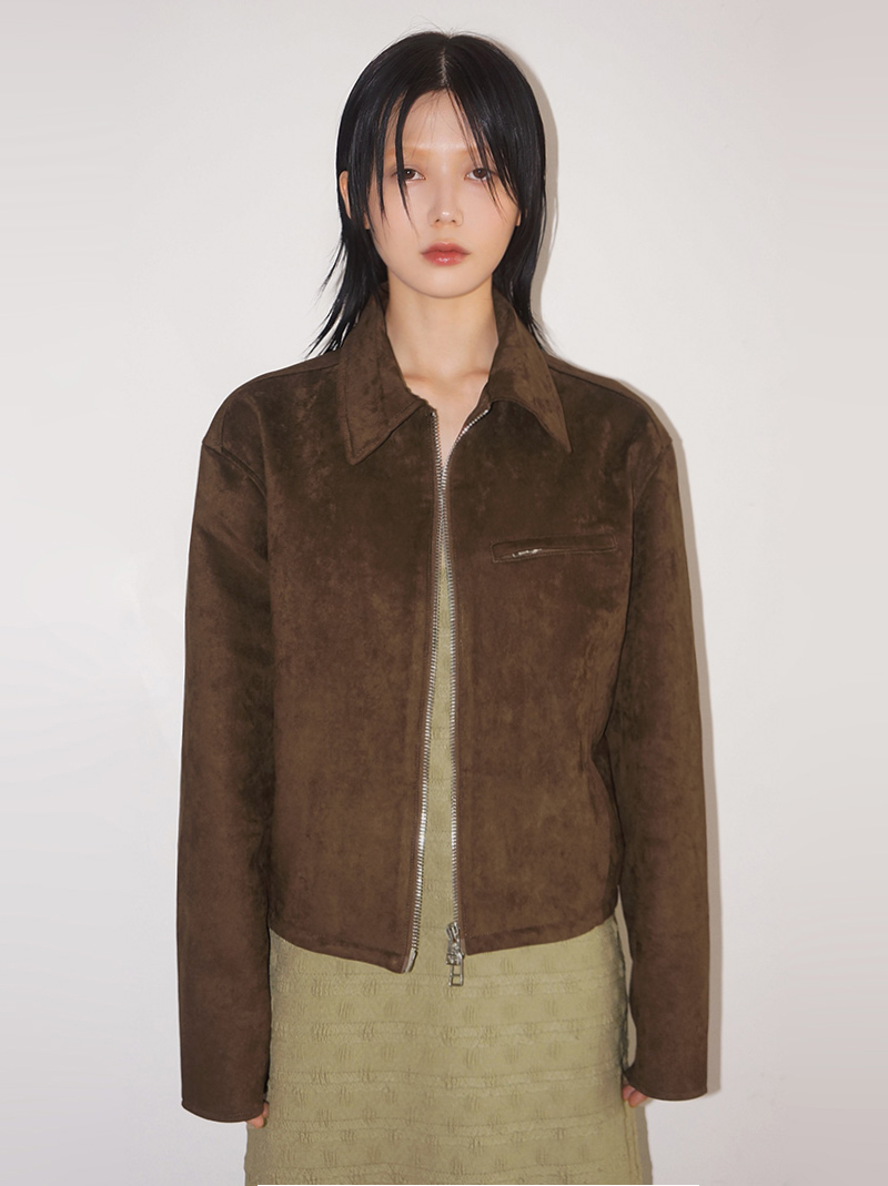 아케 BIZZO SUEDE JK (brown / black)