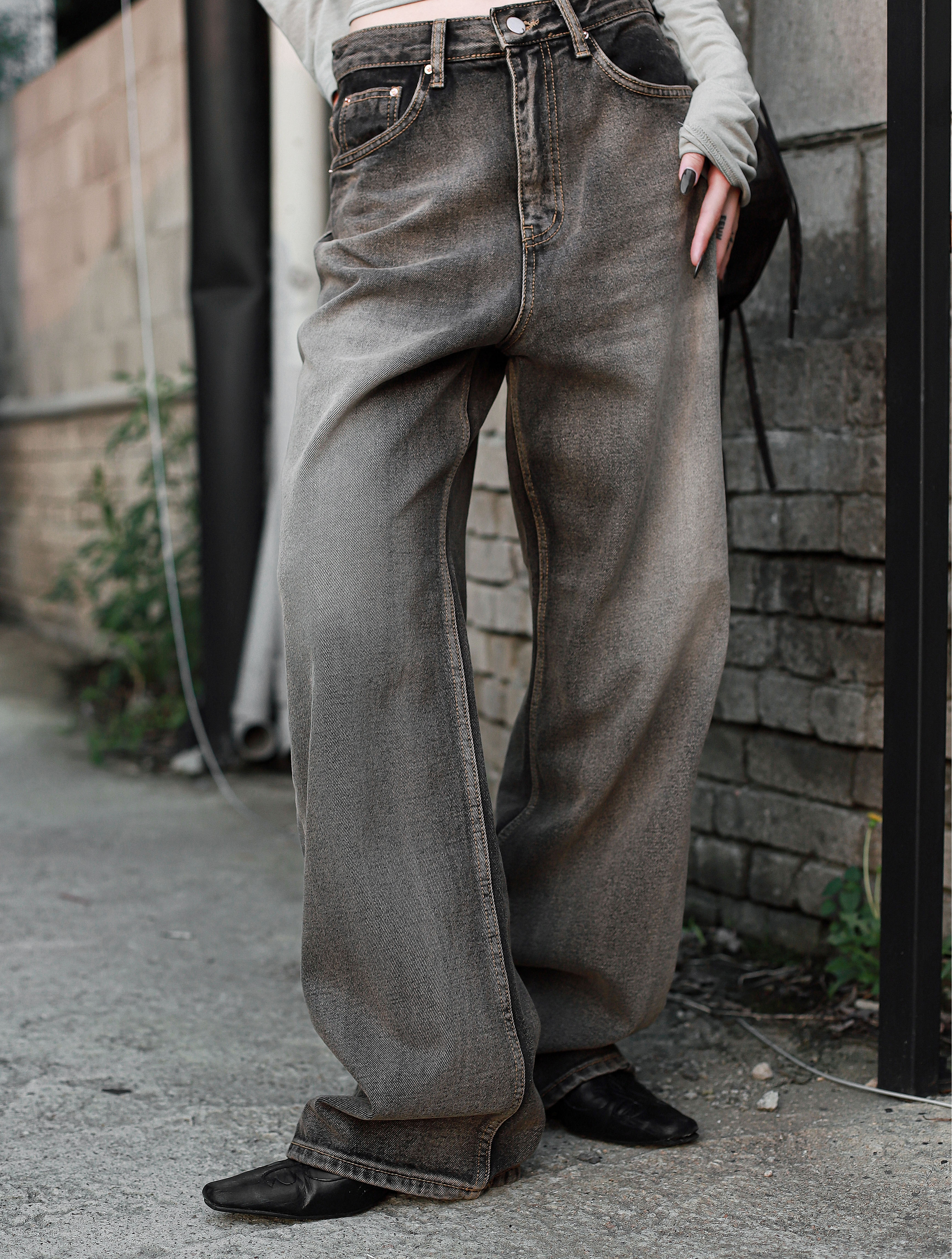 이은 Nomad Washed Denim Pants