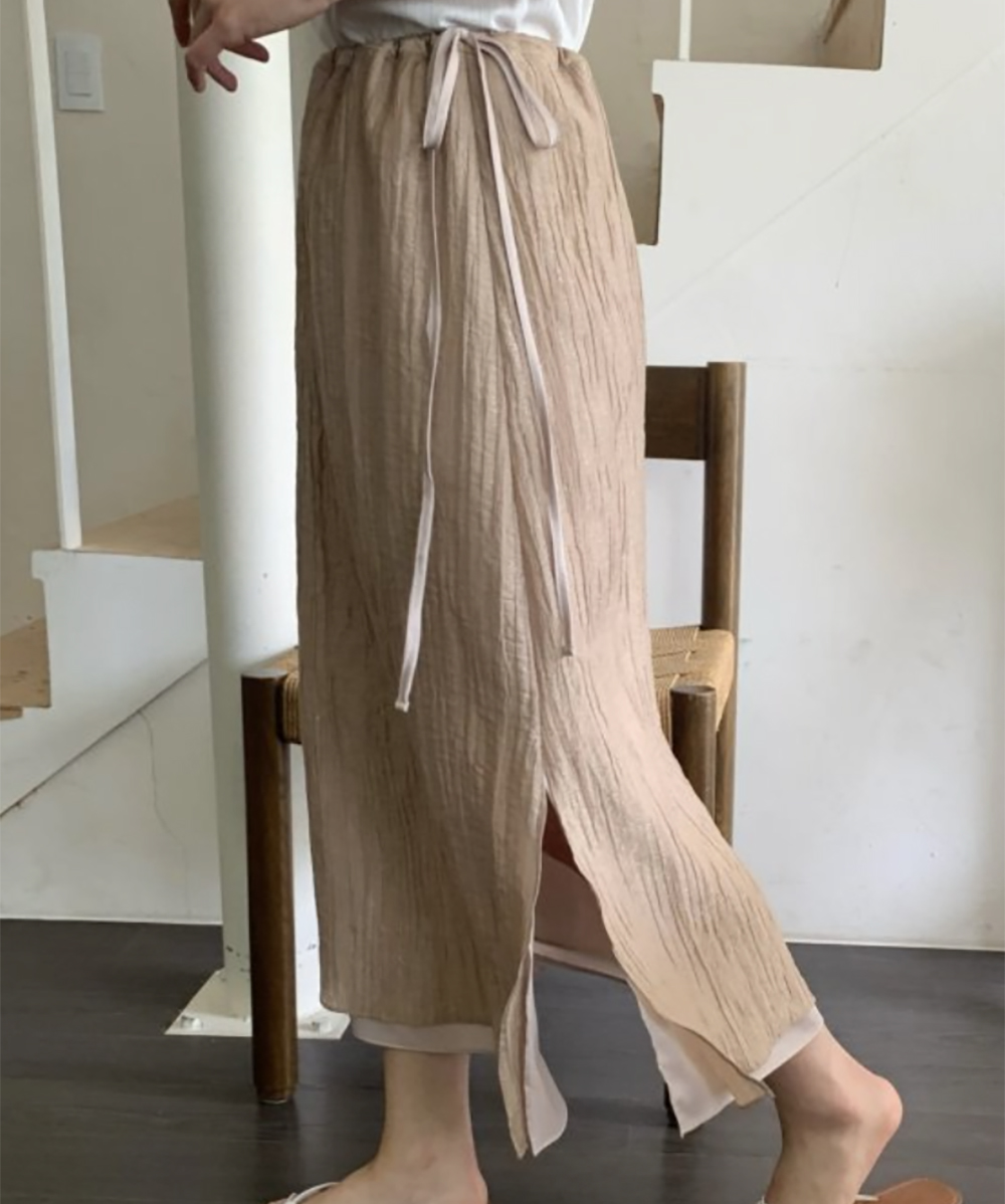 버나뎃 드온도 링클 글로우 스커트 (3col) deondo