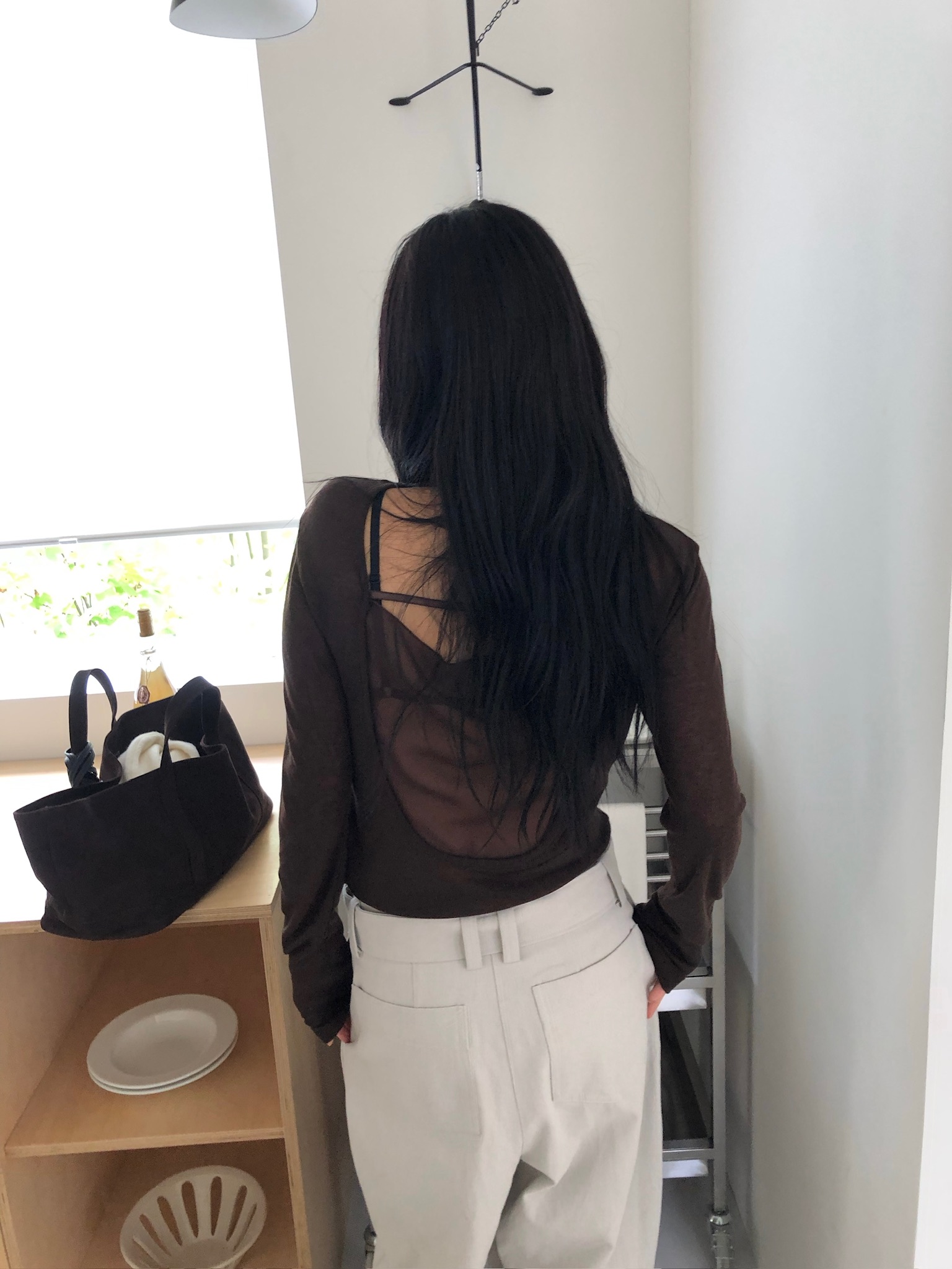 아키텍트 [차콜 바로배송] LEEDS BACKLESS TEE (3COLOR)