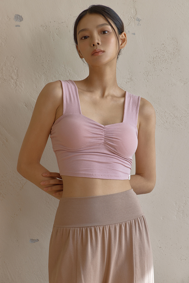 디야니 Mellow Crop Tank (Salmon pink)