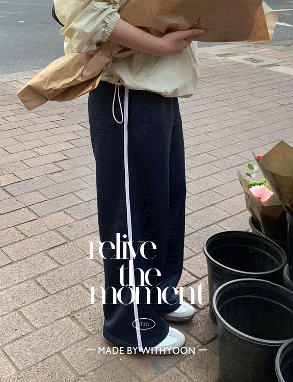 위드윤 [자체제작/relive the moment] 릴리브 트랙 팬츠[🚚오늘출고]