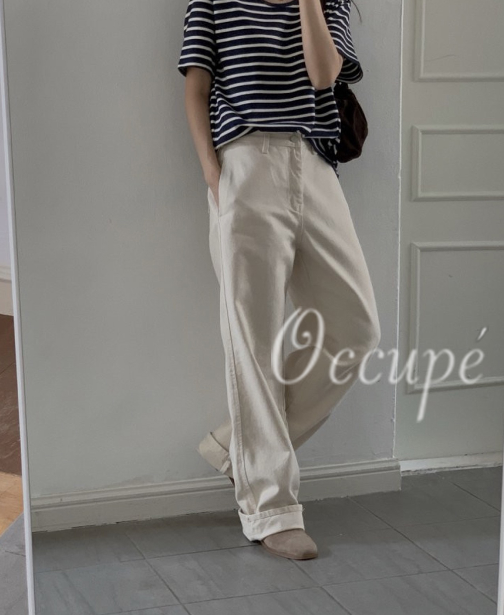 오큐페 리브레 메종 코튼 팬츠 (2col) libre